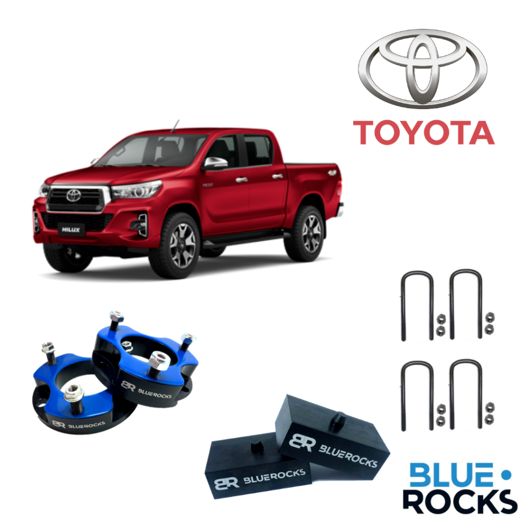 KIT LIFT TOYOTA HILUX EM 1 POLEGADA – Blue Rocks KIT LIFT TOYOTA HILUX EM 1 POLEGADA – Blue Rocks